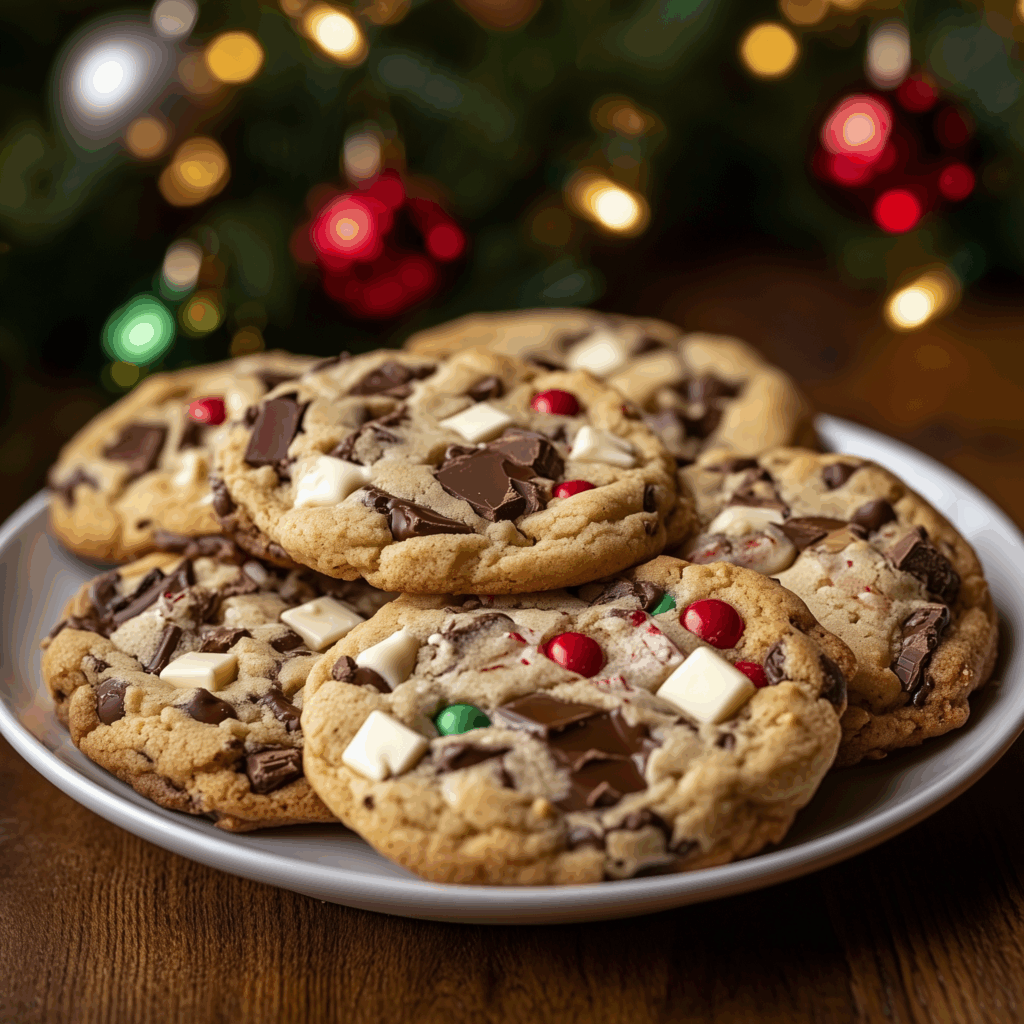 Christmas Chocolate Chip Cookies - Gourmet Mastermind